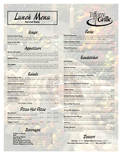 Restaurant Menu Card Samples